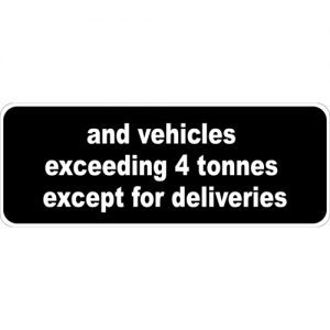 Authorized Parking Rider - Delivery Permit - Zing Signs